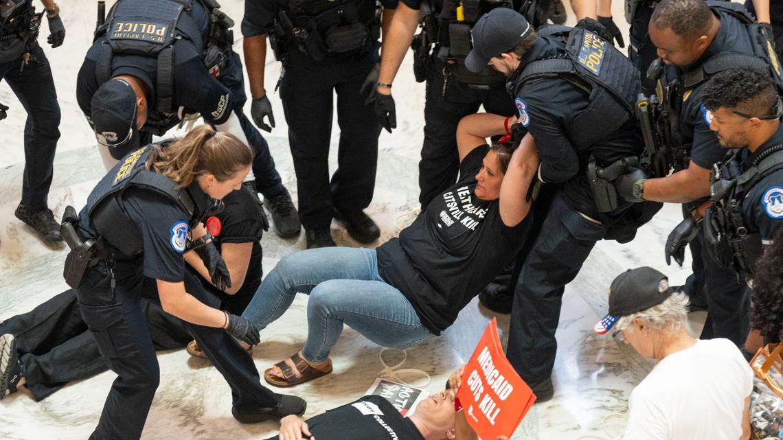 Dozens arrested at Medicaid cuts protest in DC | wusa9.com