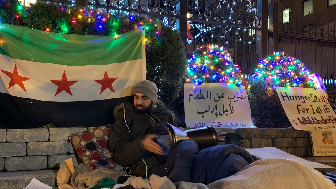 Syrian activist hunger strike outside Russian Ambassador's house ...
