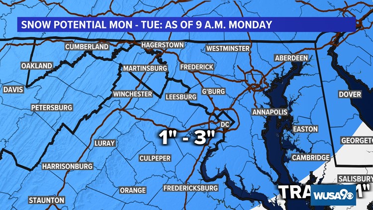 Winter weather: DMV snow forecast next week | wusa9.com