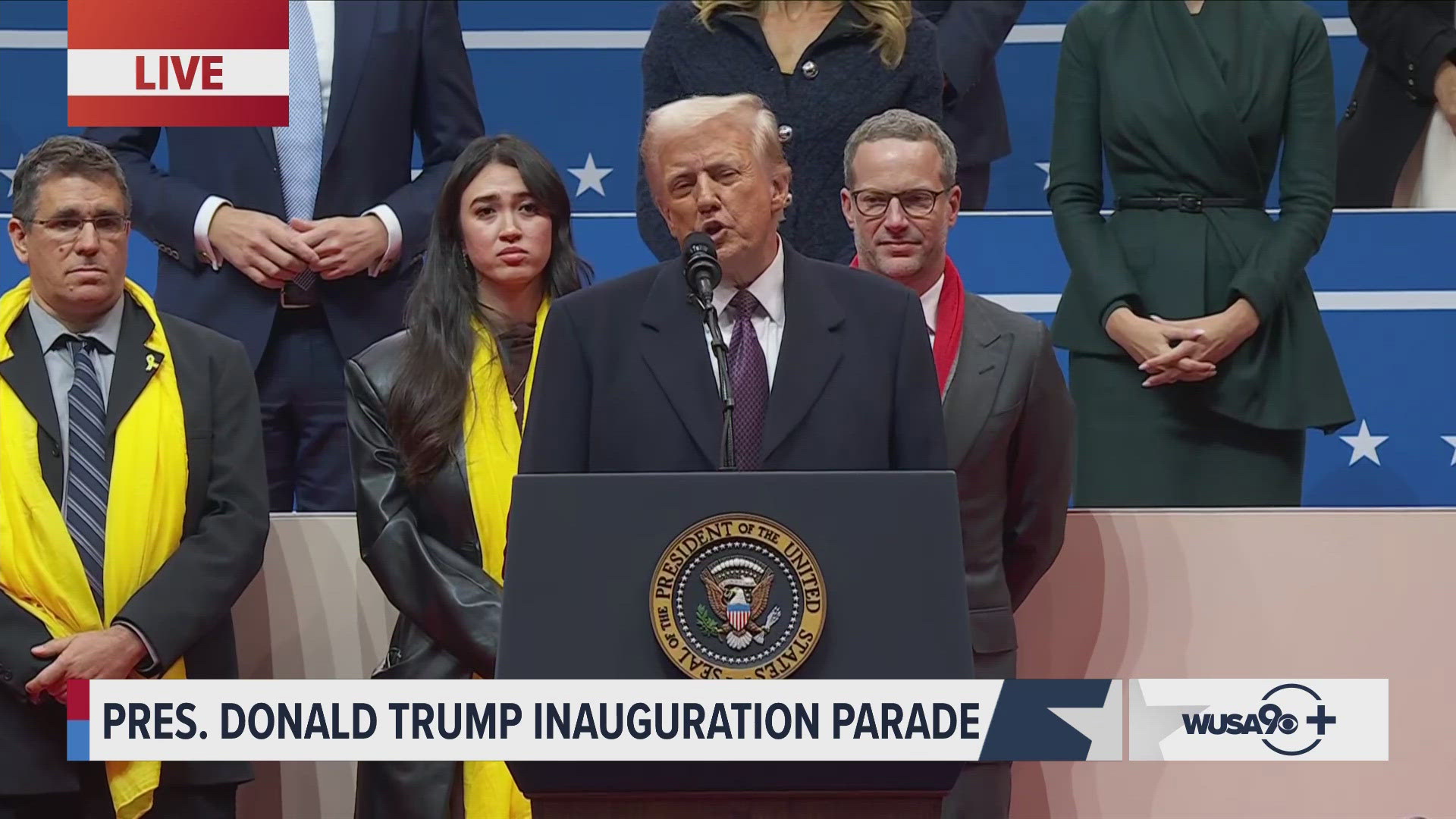 President Donald Trump speaks to supporters at Capital One Arena ...