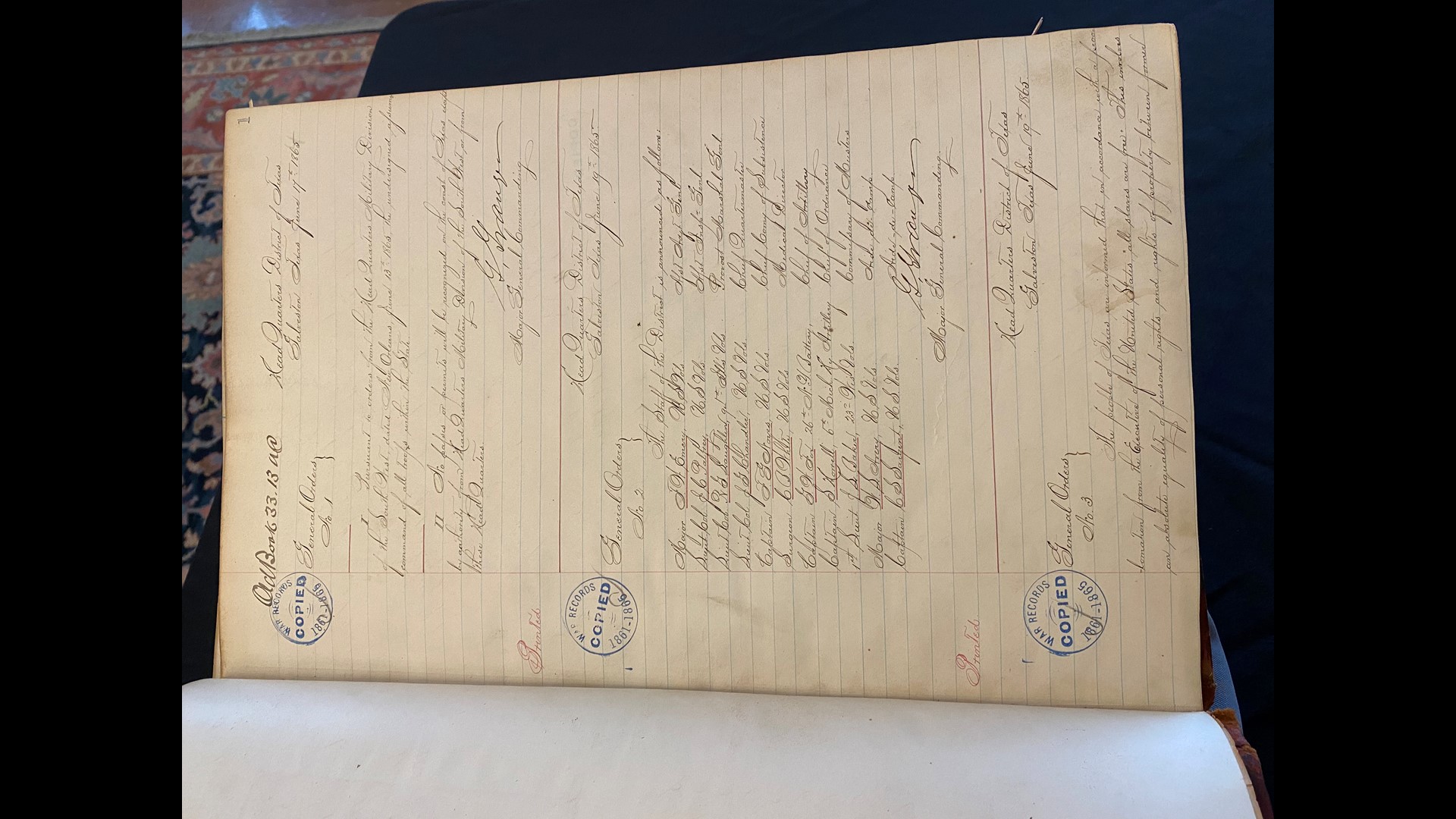 Verify: Where's the originial "Juneteenth" order located | wusa9.com