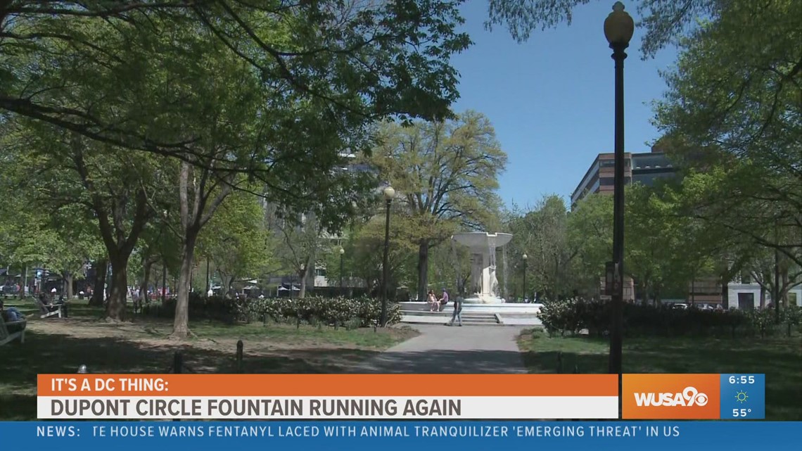 Let the water flow! | Dupont Circle fountain up and running | wusa9.com