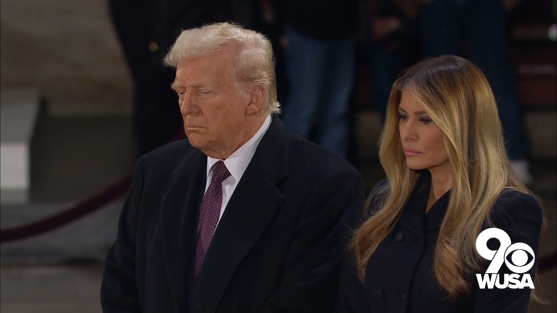 President-elect Donald Trump, Melania Trump pay respects to President ...
