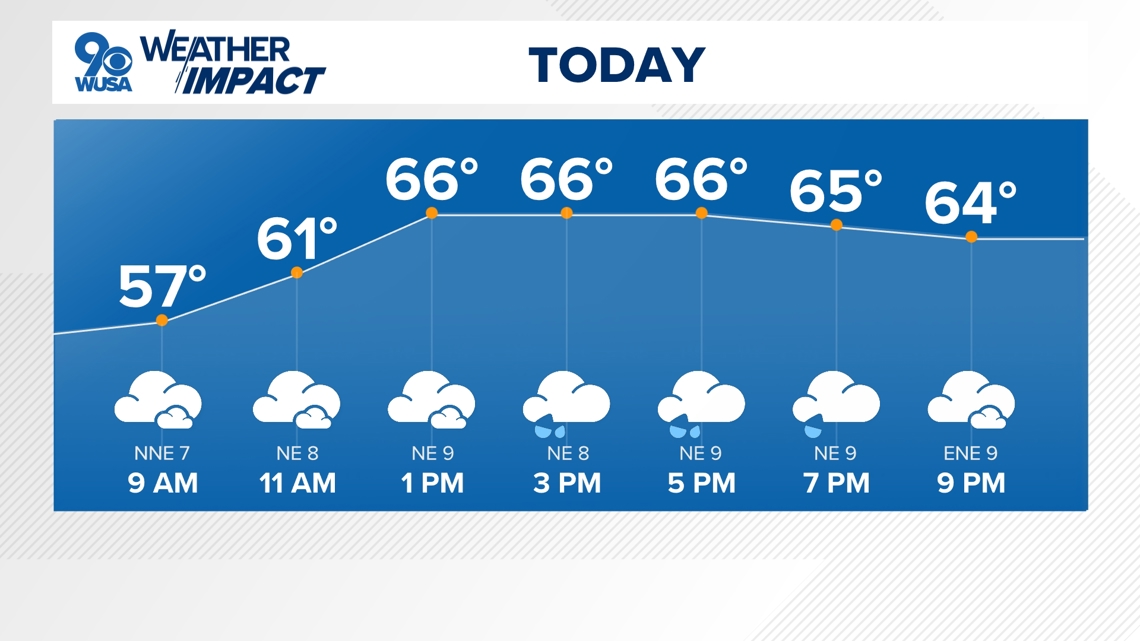 Weekend forecast: Nor'easter brings rain and wind | wusa9.com