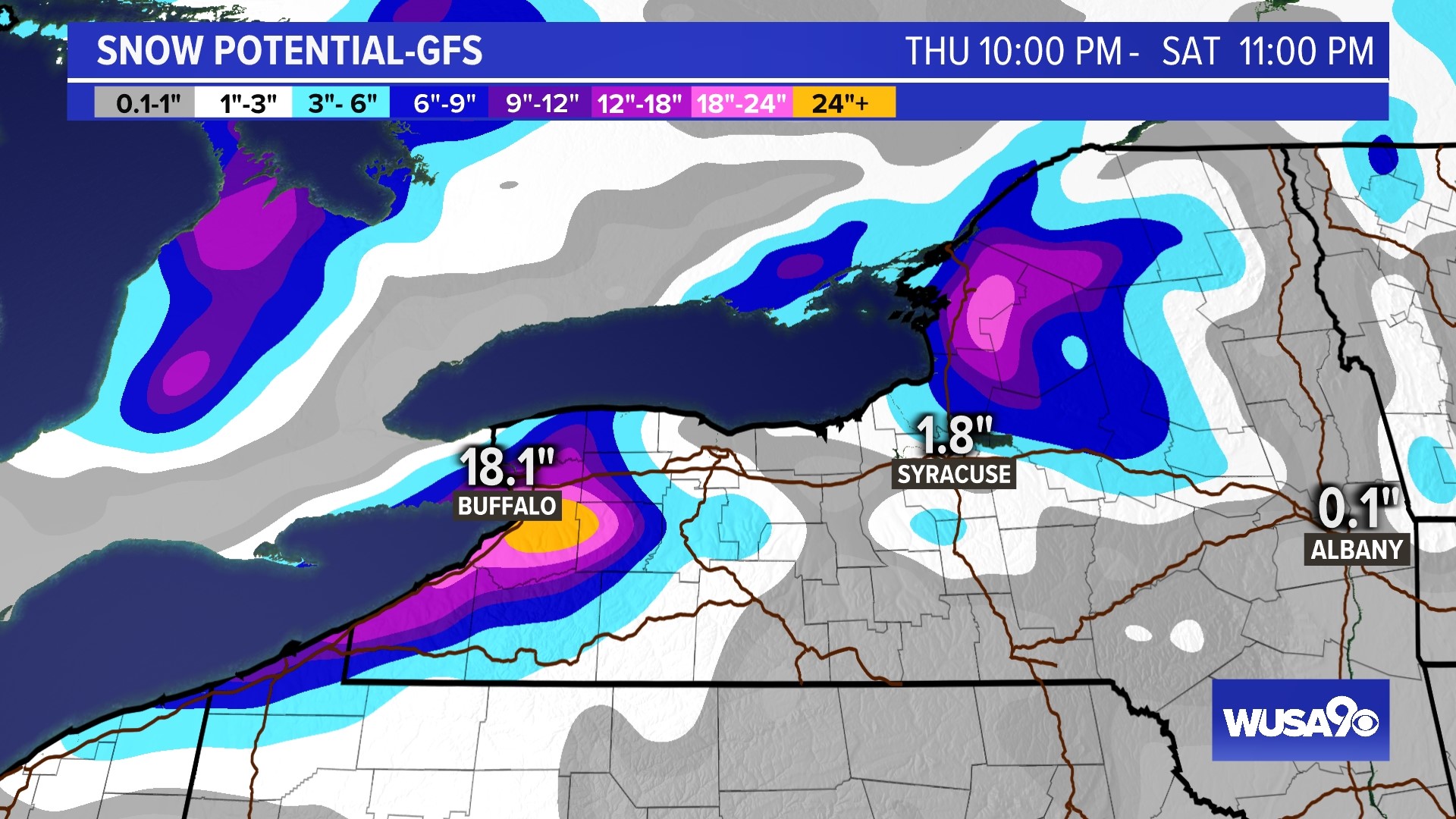 Heavy snow expected in Buffalo | wusa9.com