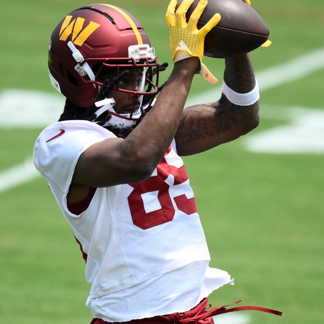 Noah Brown carted off during Commanders minicamp in Ashburn | wusa9.com