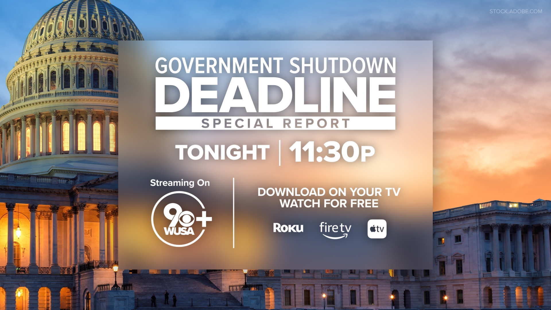 LIVE: Government Shutdown Deadline | WUSA9 Special Report | wusa9.com