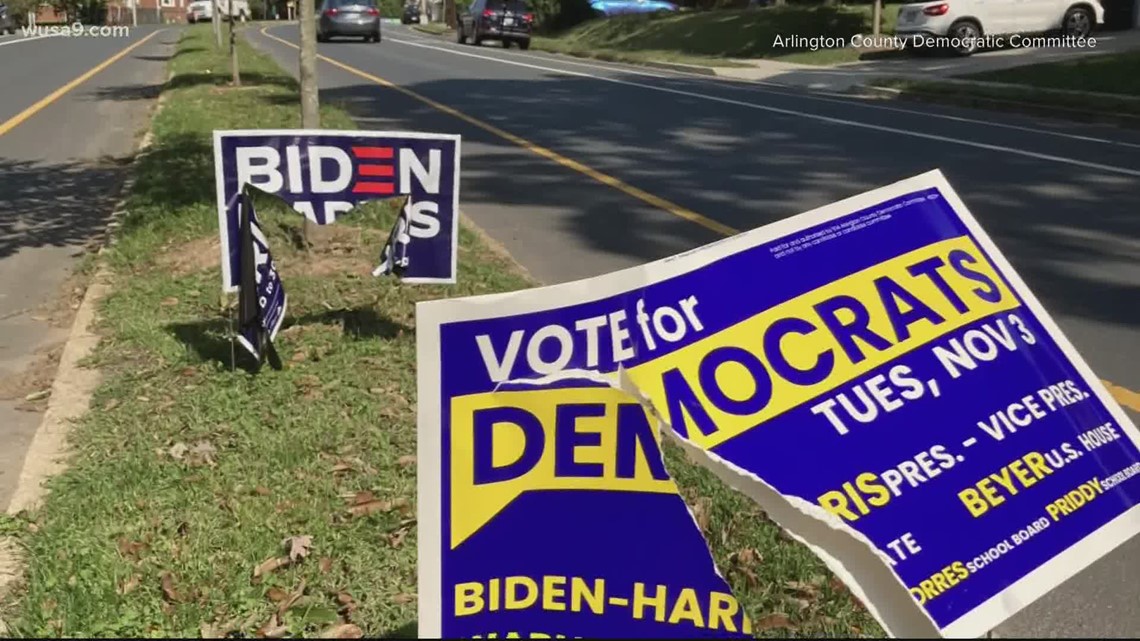 Arlington Democrats report 30+ political signs vandalized this weekend ...