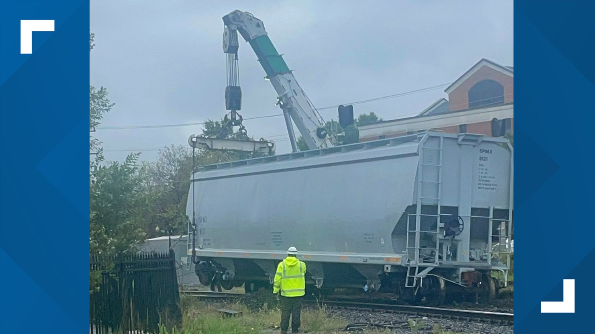 CSX investigates a train derailment in Hyattsville Maryland | wusa9.com