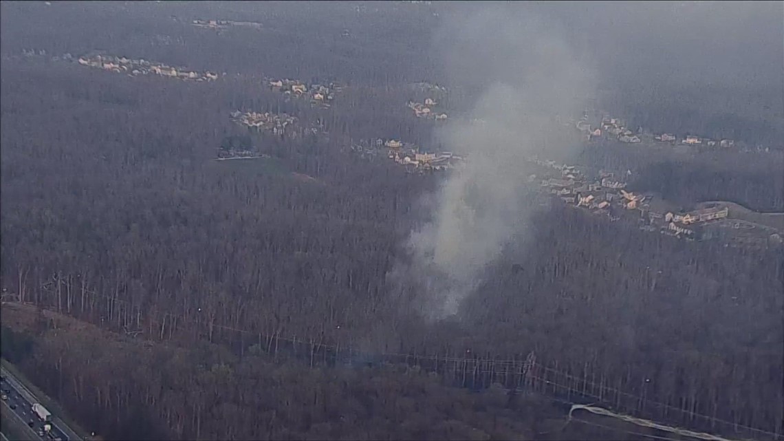 Large uncontained brush fire sparks in Boyds, Maryland | wusa9.com