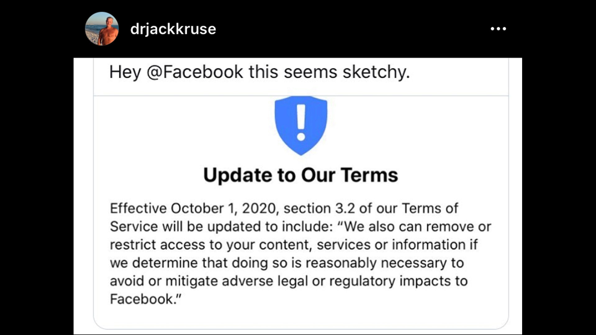 Yes, Facebook made this Terms of Service update: VERIFY | wusa9.com