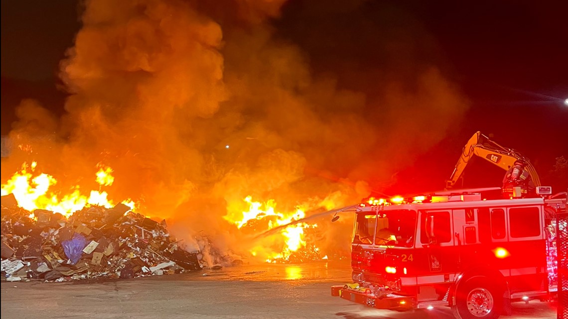 Fire burning near Fort Totten Metro Station | wusa9.com