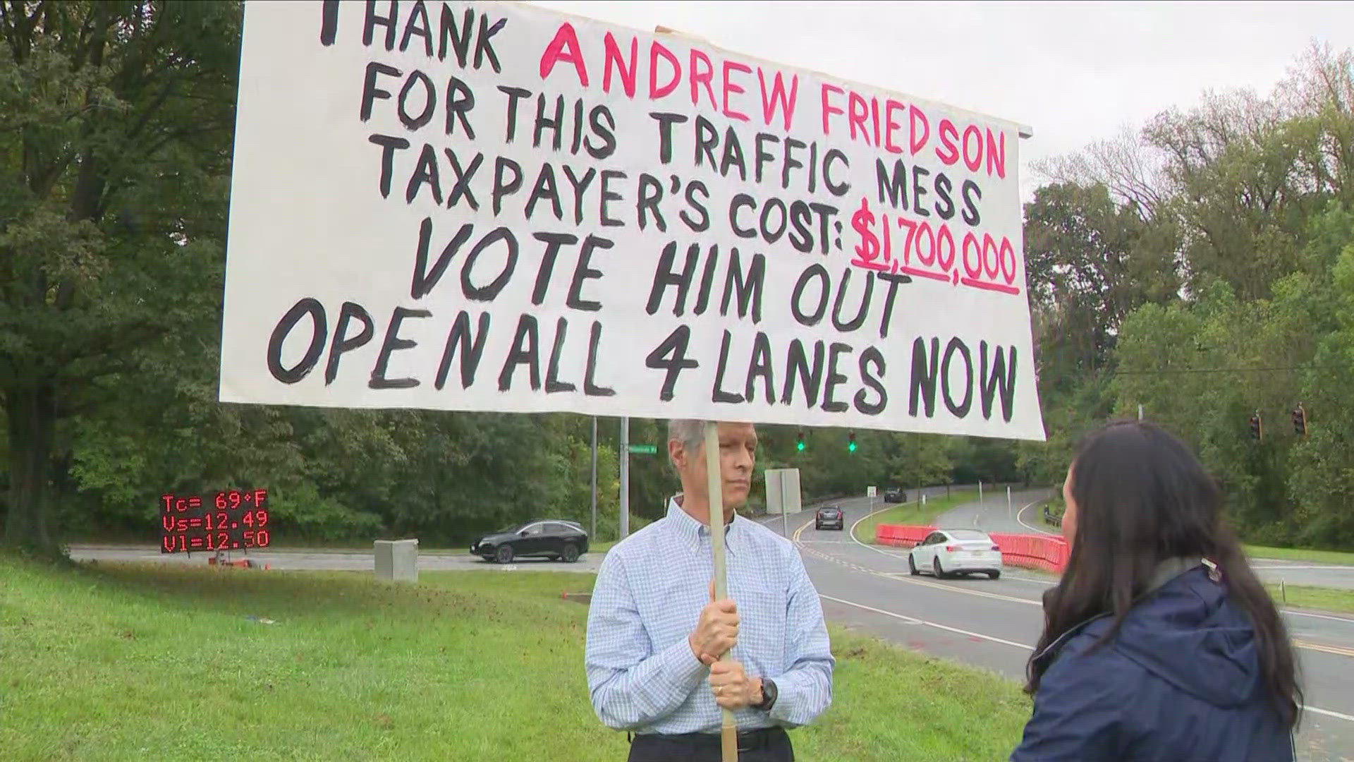 Montgomery County community protests over road work concerns | wusa9.com
