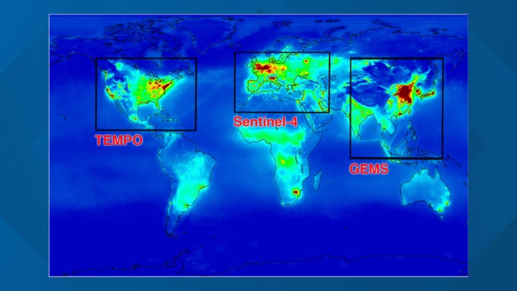 NASA launches TEMPO to monitor pollution from space | wusa9.com