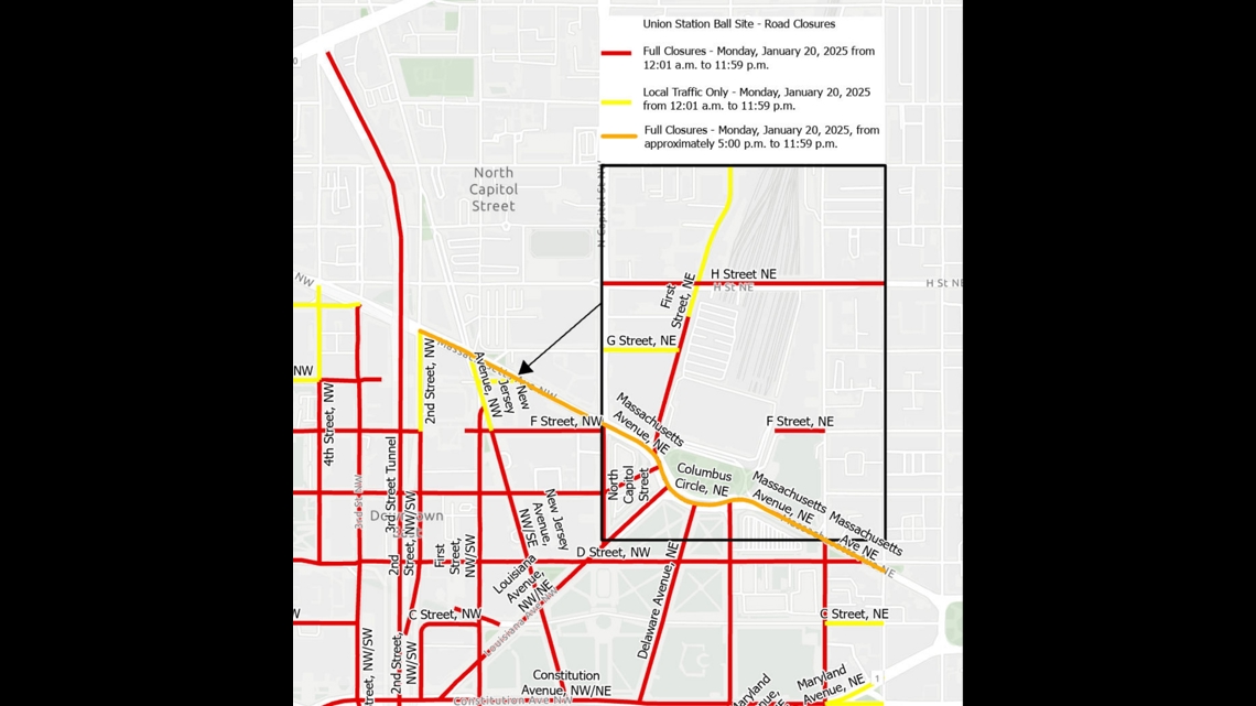 DC braces for inauguration with sweeping road closures and parking bans ...