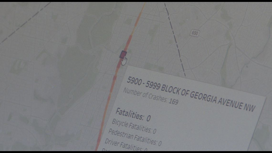Map: Crashes in DC, where are the most dangerous roads? | wusa9.com