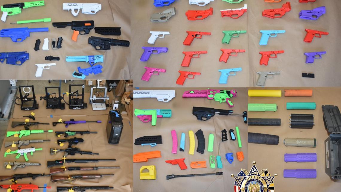 Collection of 3D printed ghost guns found in St. Mary's County | wusa9.com