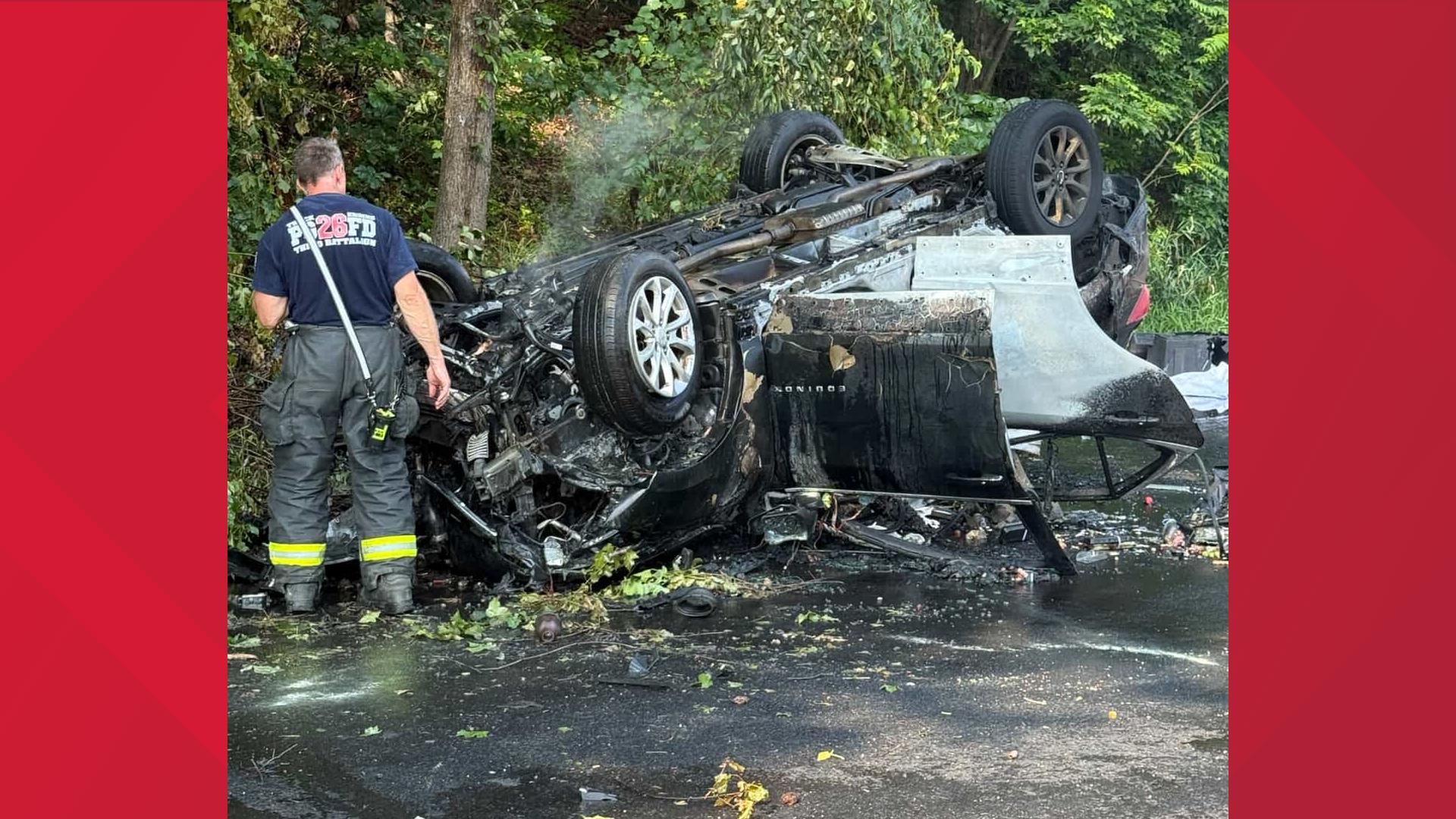 Rapper and former firefighter rescues driver from burning car | wusa9.com