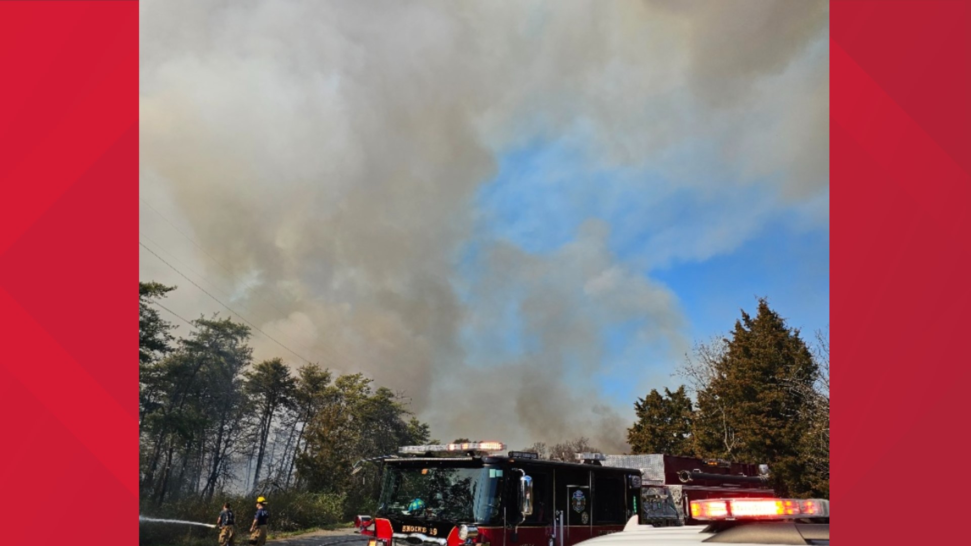 Homes evacuated, crews battle 8-alarm wildland fire in Maryland | wusa9.com