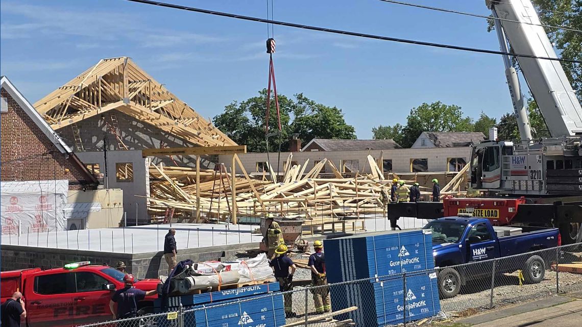 2 workers hurt after church construction collapse in Hagerstown | wusa9.com