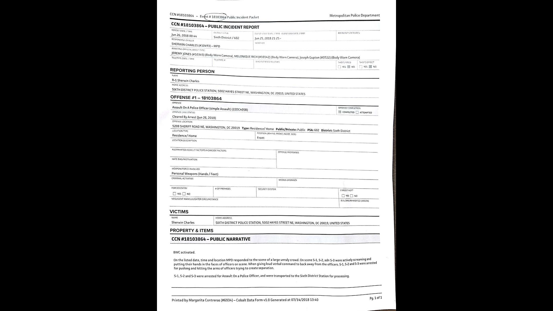 DC officer under investigation for backyard search is now linked to ...