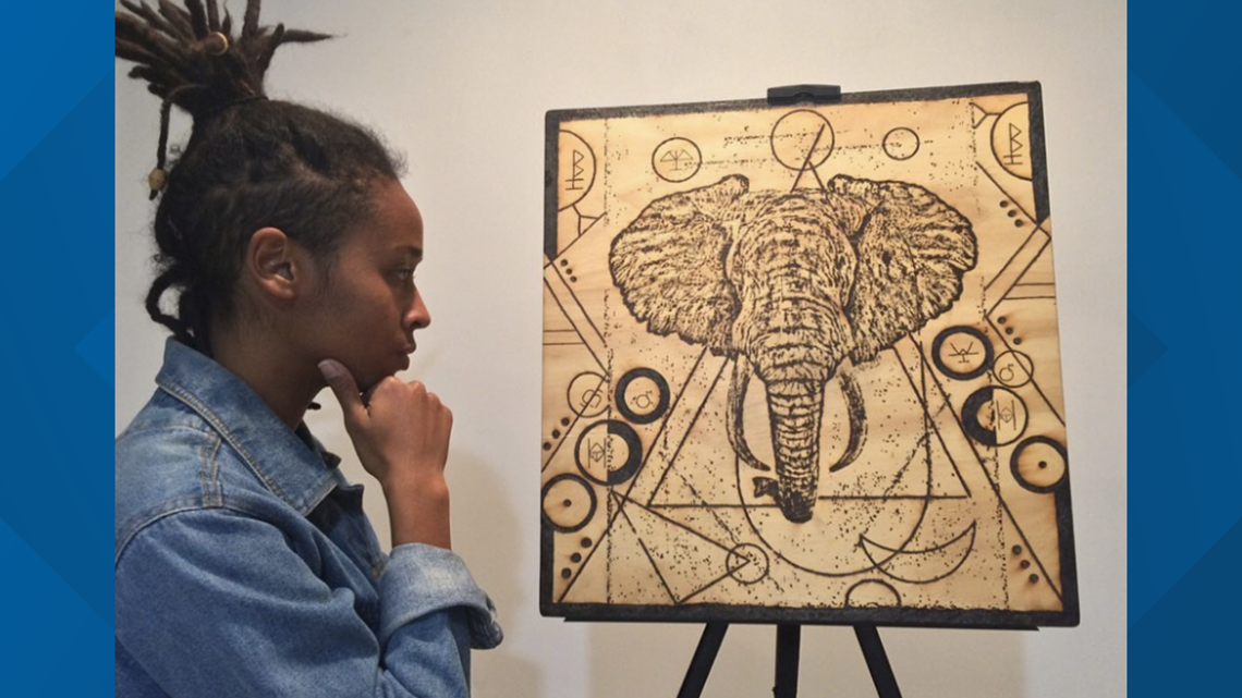 This DMV artist creates waste-free portraits with sun and wood | wusa9.com