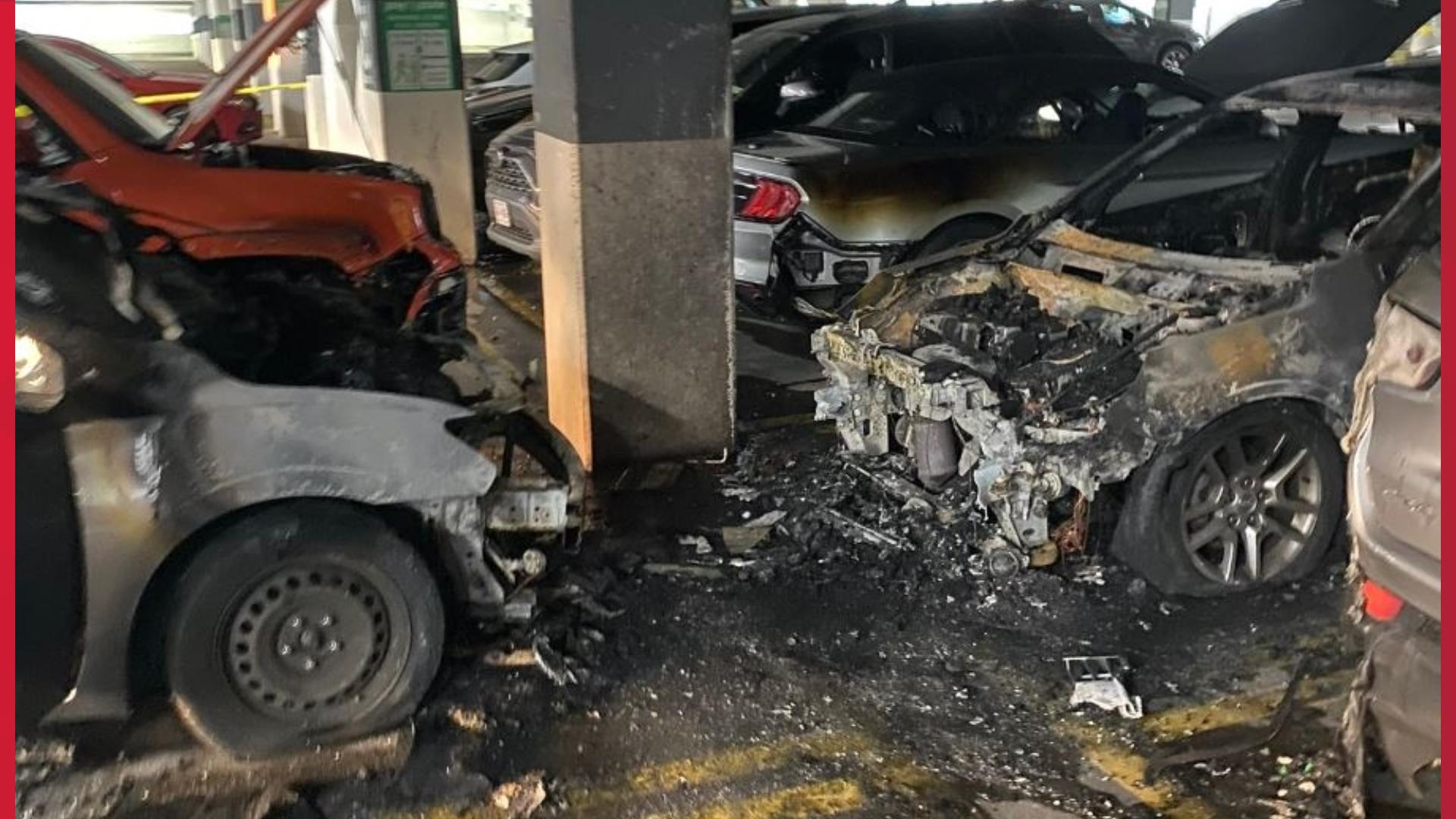 6 cars damaged in Silver Spring parking garage fire | wusa9.com