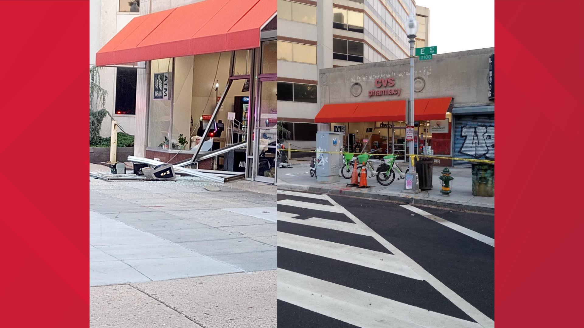 CVS storefront, ATM destroyed in NW DC | wusa9.com