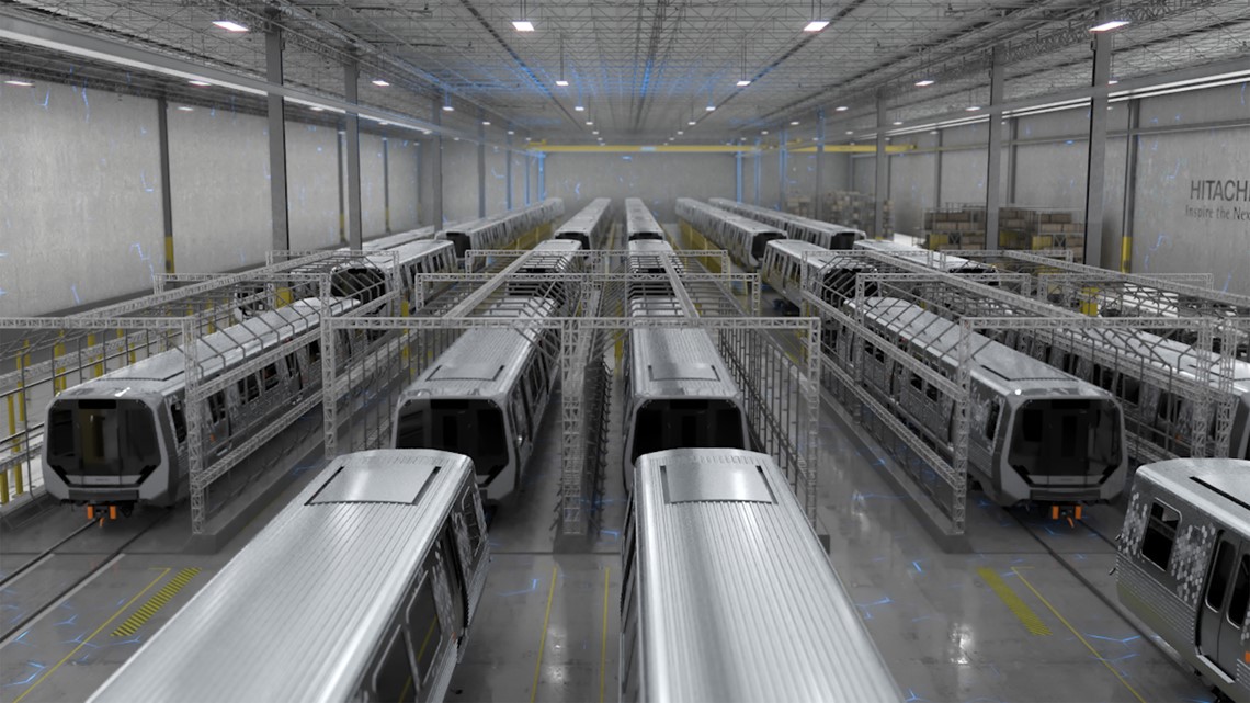 Hitachi Rail factory unveiled to build Metro 8000-series railcars ...
