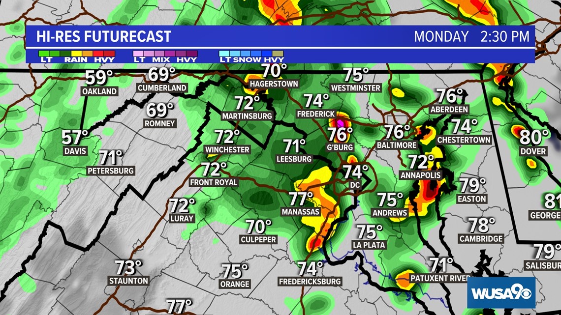 Latest weather forecast for DC, Maryland, Virginia | wusa9.com
