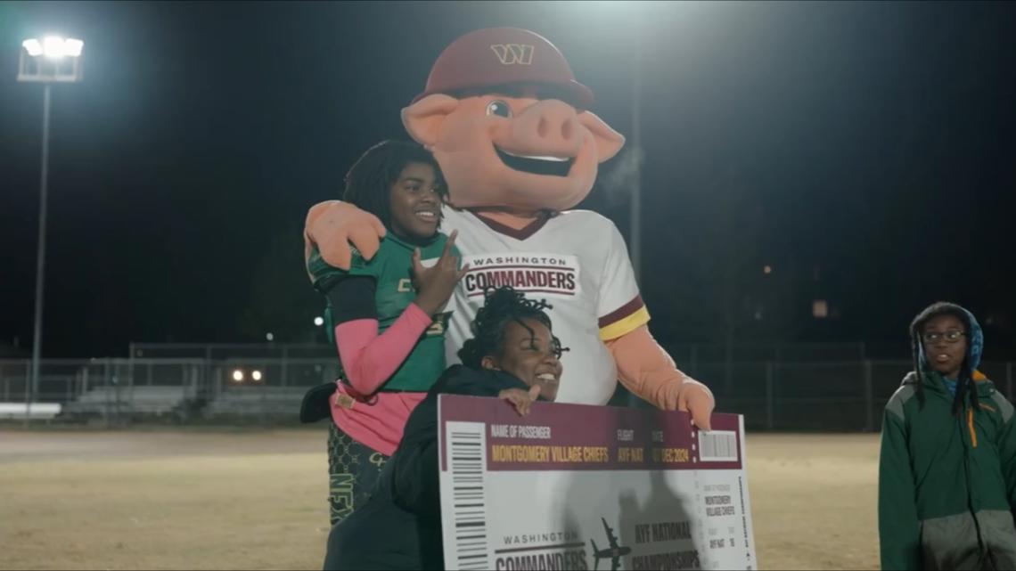 Washington Commanders help youth football team get to nationals | wusa9.com