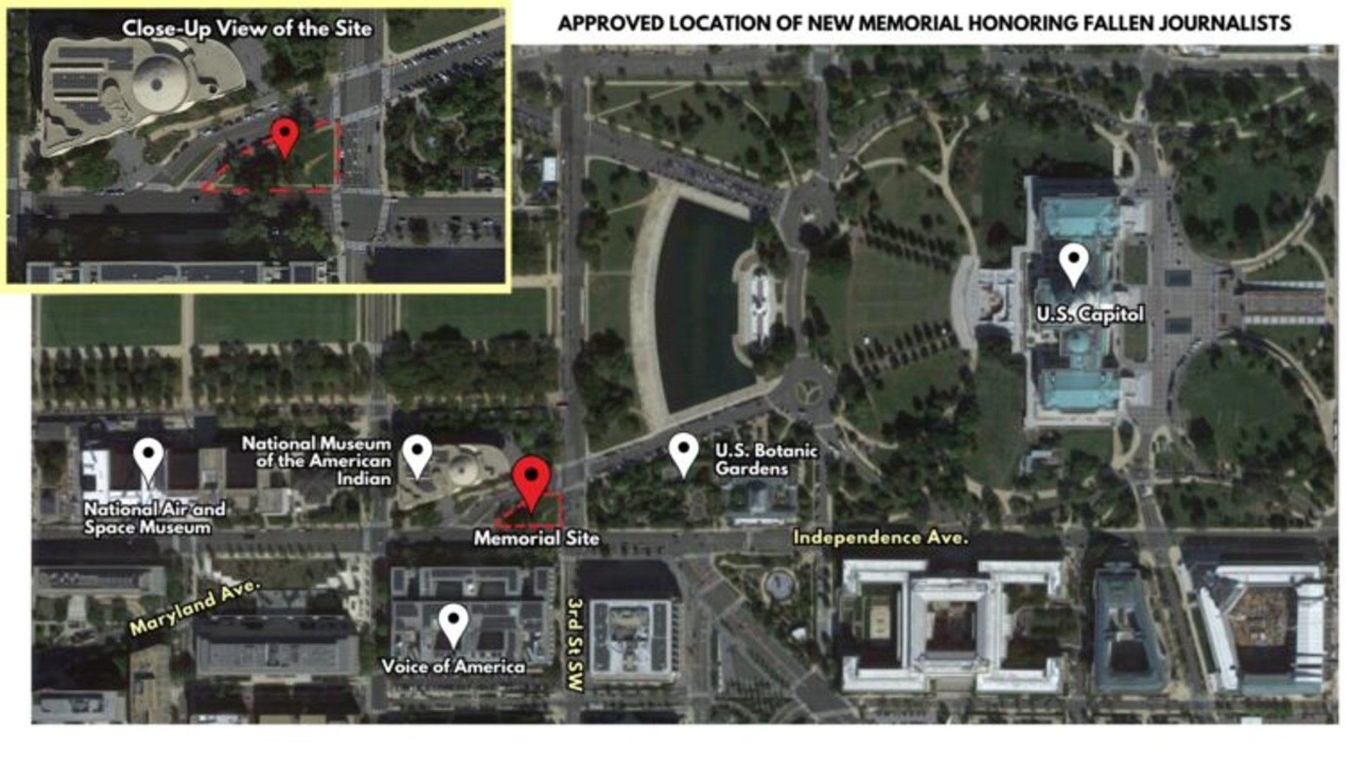 Fallen Journalists Memorial plan approved for the National Mall | wusa9.com