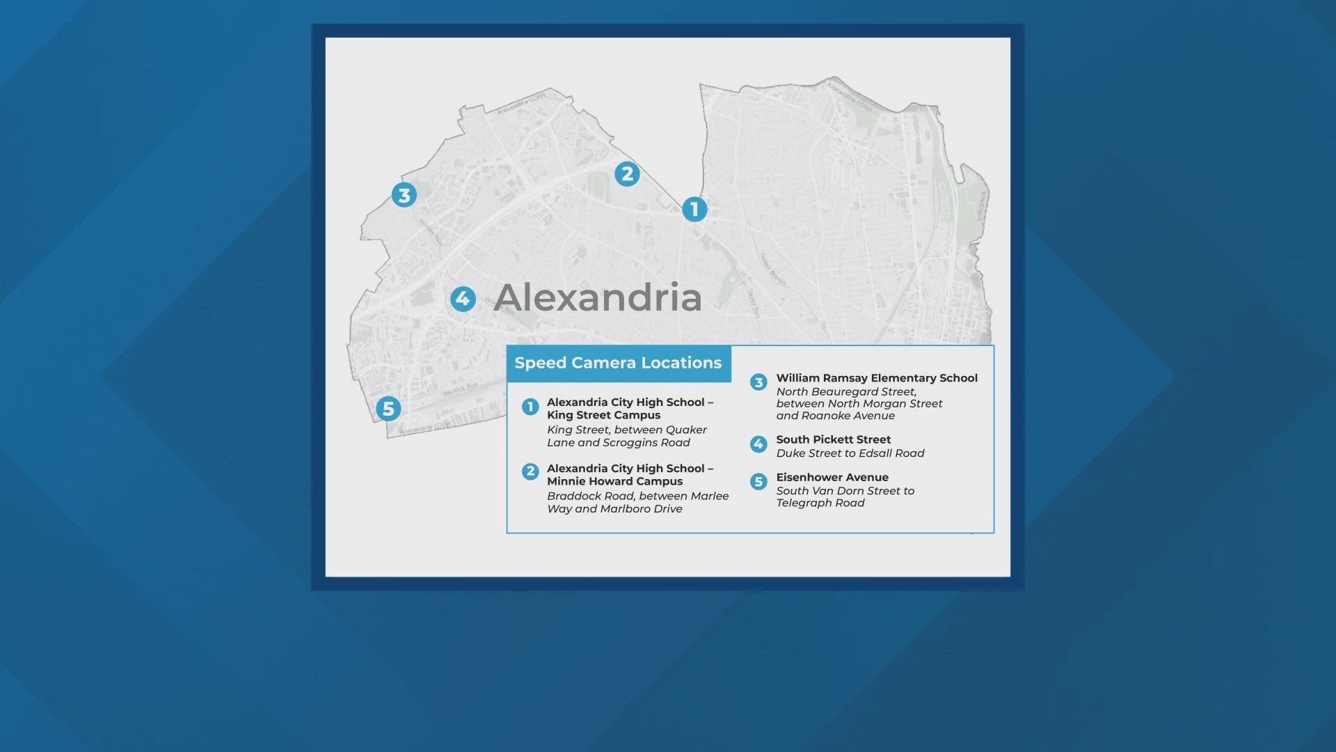 3 new school speed zone cameras to be installed in Alexandria | wusa9.com