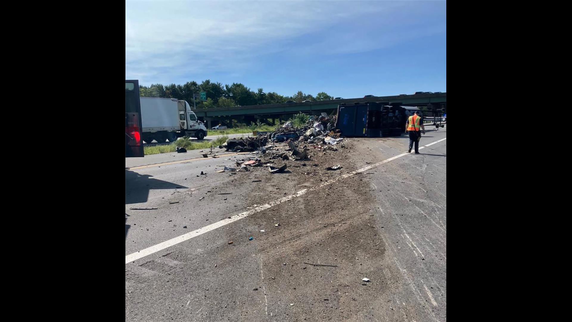 Crash shuts down lanes of I-95 in Fredericksburg, Virginia | wusa9.com