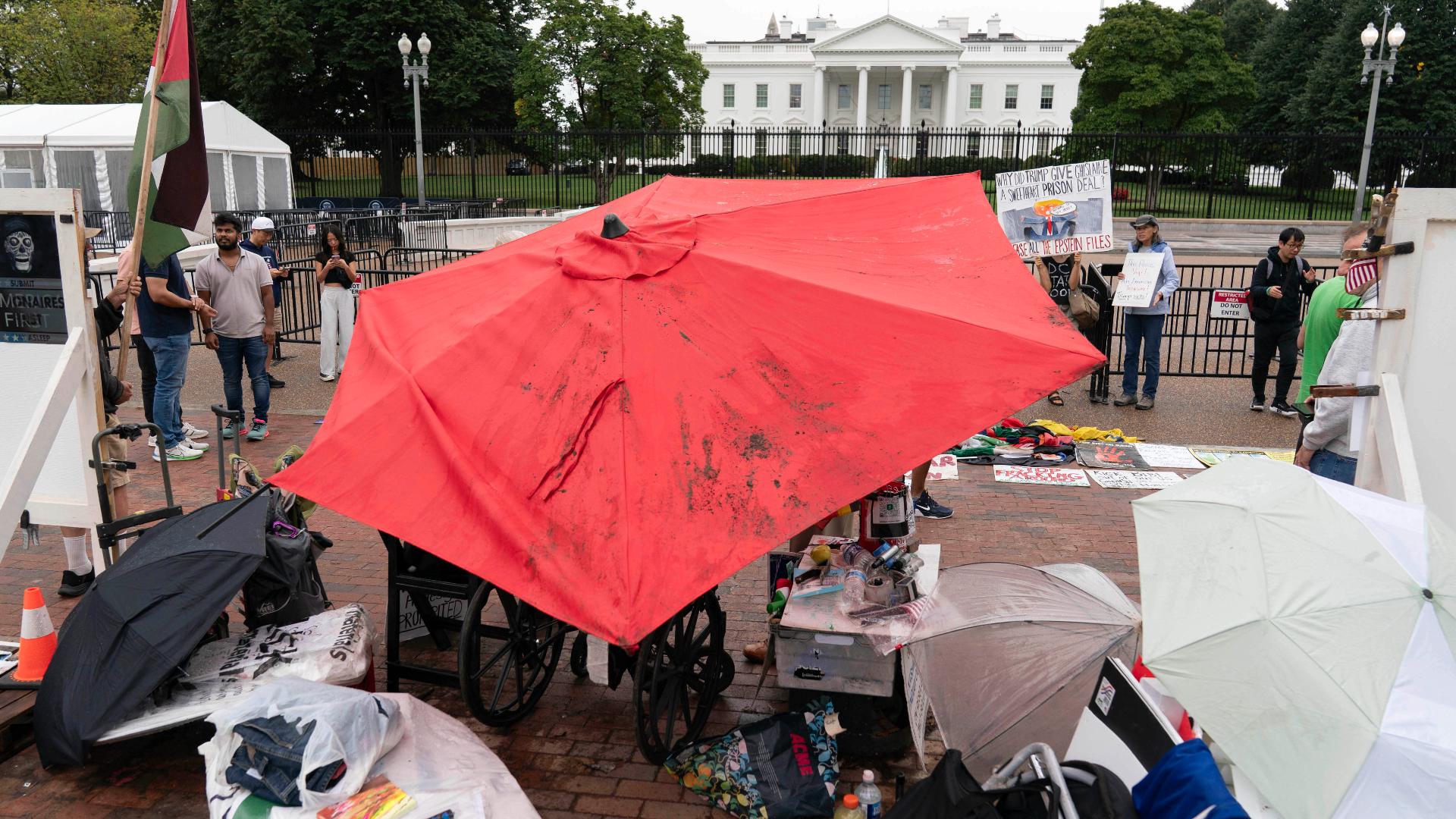 Trump Orders Removal of Historic Peace Vigil Tent Outside White House ...