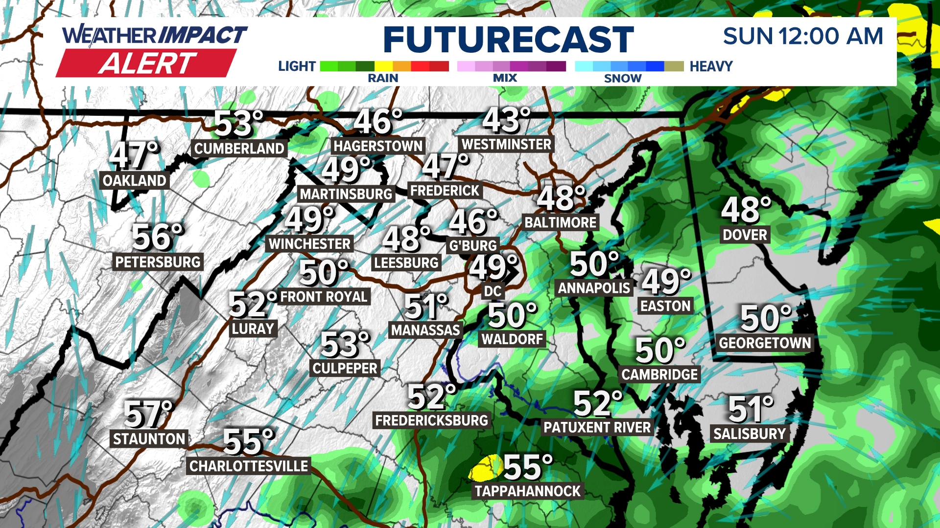 Weather Impact Alert: Until midnight Sunday | wusa9.com