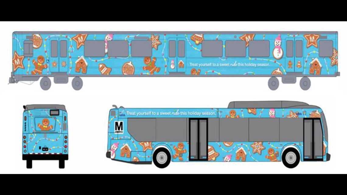 Metro’s 2024 holiday-themed train and buses, sweaters | wusa9.com