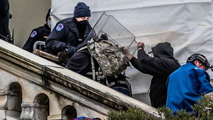 Armed man who led Jan. 6 charge on police gets 7 years in prison ...