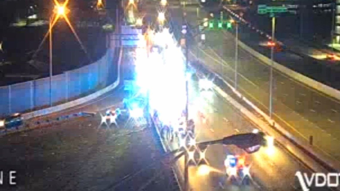 VSP cruiser struck during pursuit on I-395 in Springfield | wusa9.com