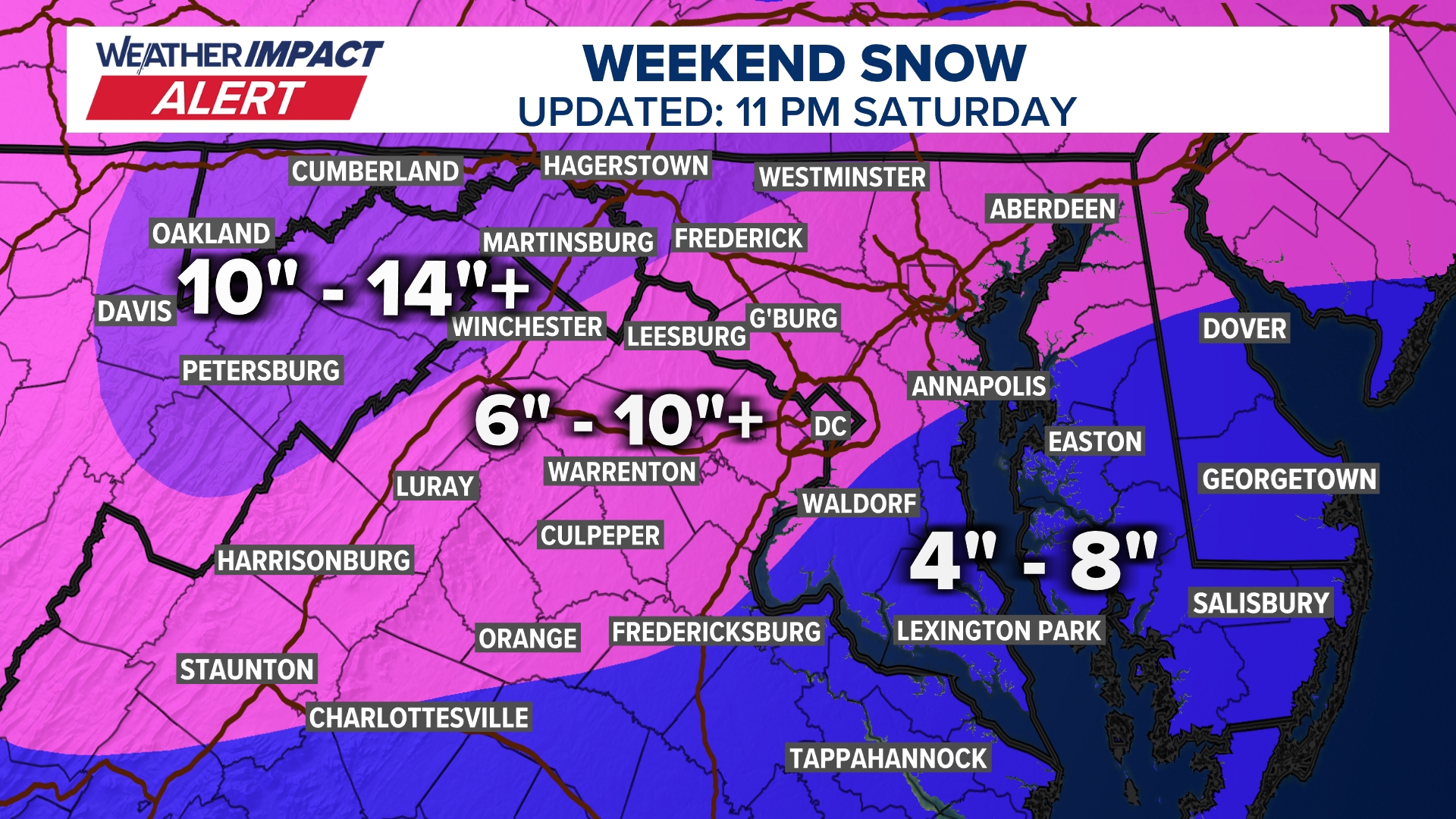 DC Forecast | Heavy snow mixes with and then changes to heavy sleet ...