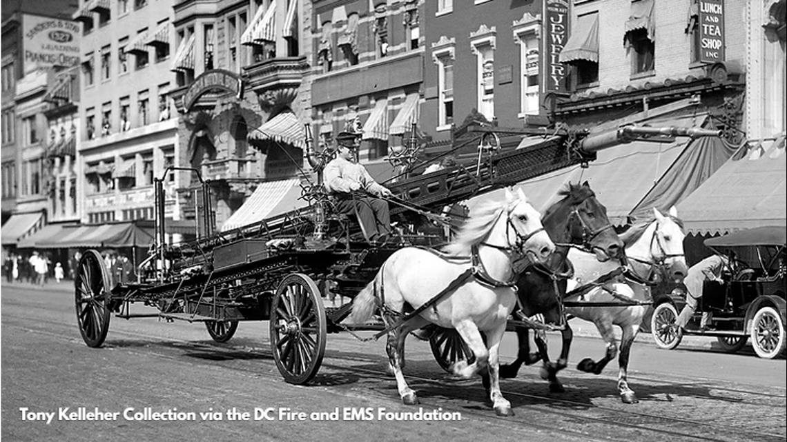 D.C. Fire recognizes 100th anniversary of last horse-drawn fire ...