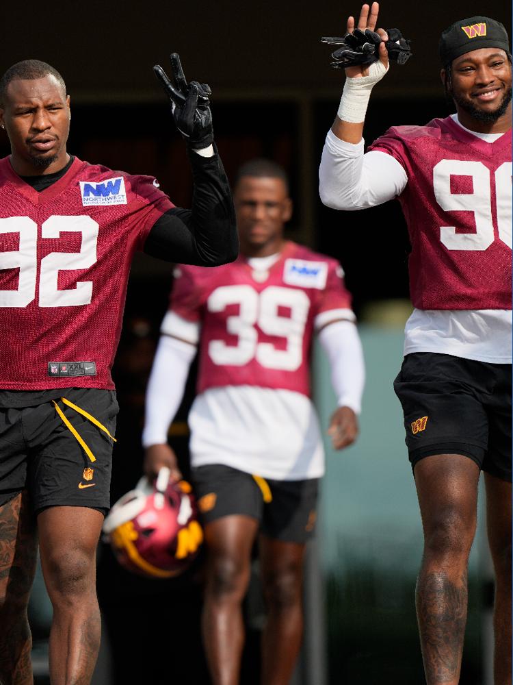 Washington Commanders camp heats up with pads and key battles on deck ...