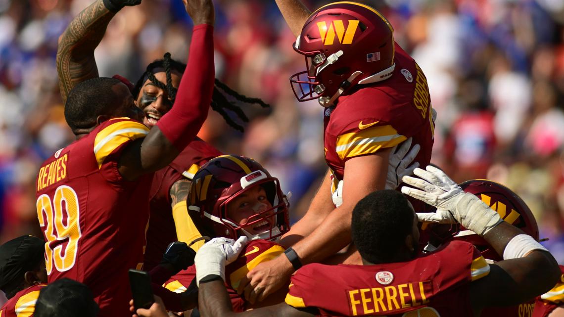 Commanders win first game of the season against Giants | wusa9.com