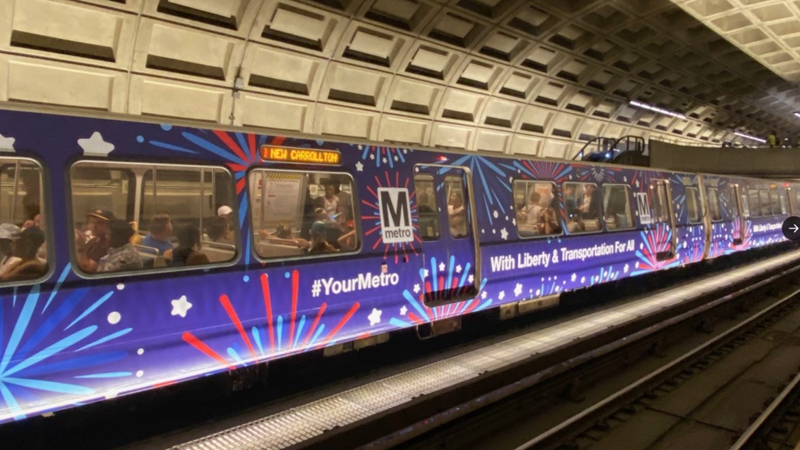 Metrorail sees busiest day since 2015 on Fourth of July | wusa9.com