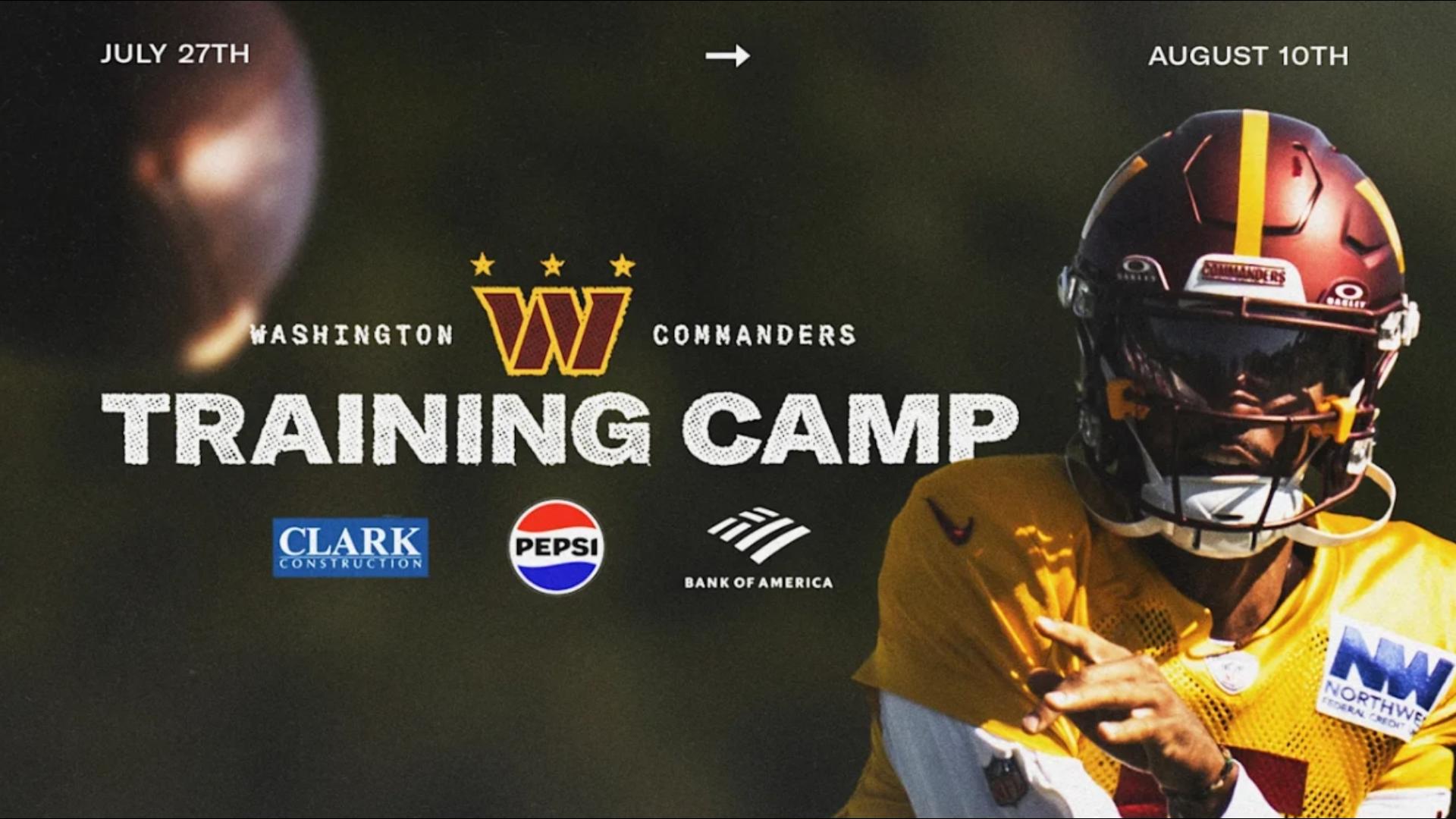 Washington Commanders 2025 training camp schedule | wusa9.com