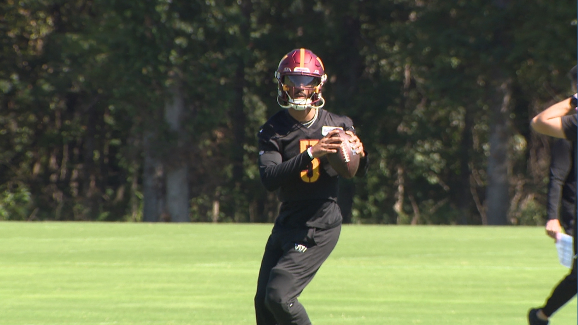 Jayden Daniels returns to Commanders practice | wusa9.com