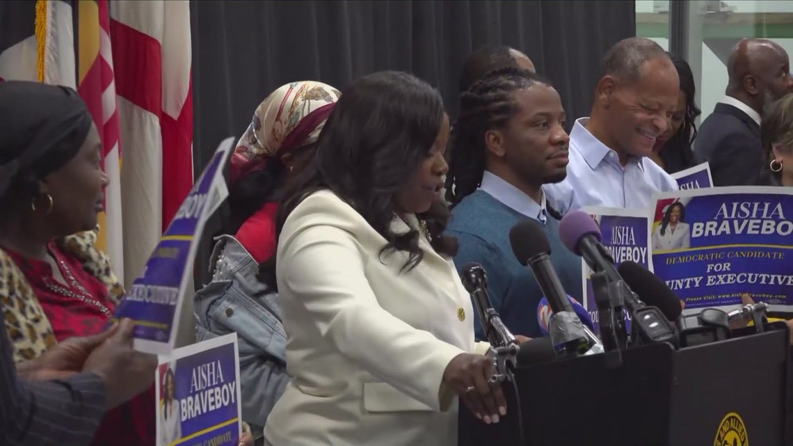 Aisha Braveboy leads in county executive primary; Calvin Hawkins concedes | wusa9.com