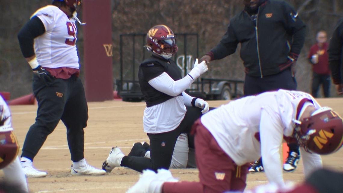 Jonathan Allen practices for the first time since tearing his pec ...