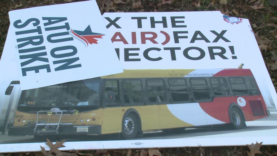 Fairfax Connector bus workers go on strike | wusa9.com