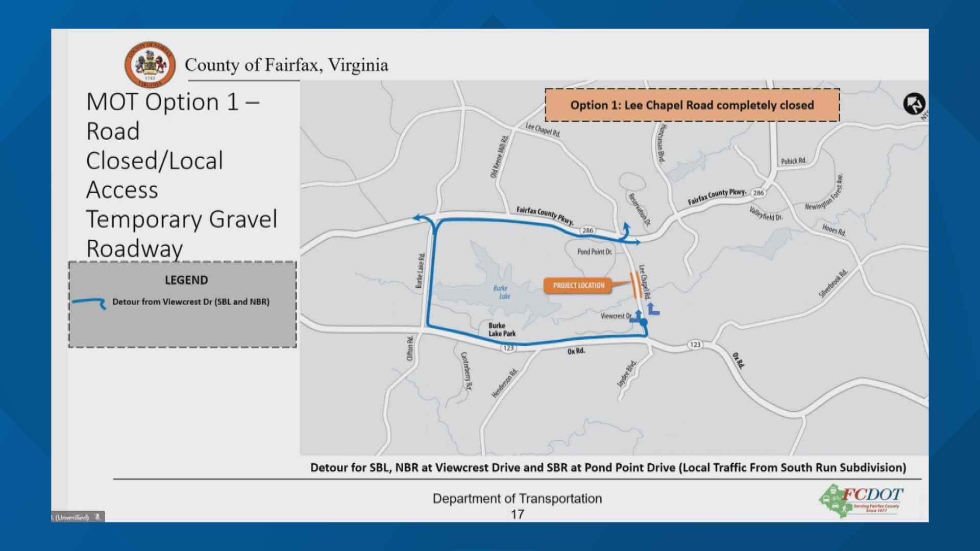 Fairfax County addresses Lee Chapel Road safety concerns | wusa9.com